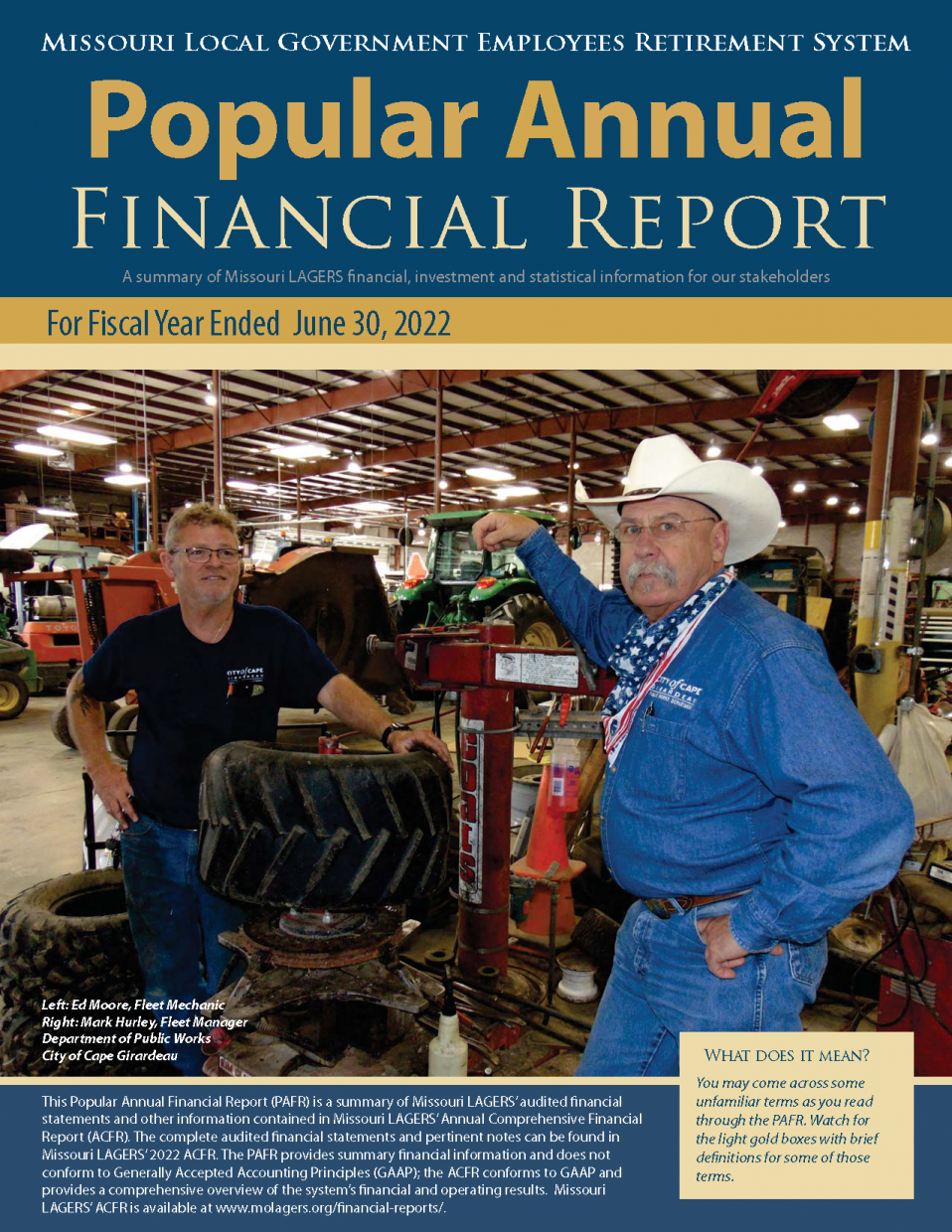 Financial Reports – Missouri LAGERS